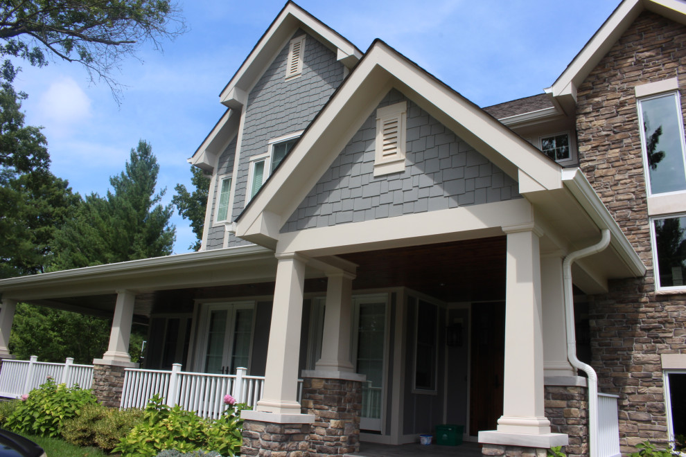 Gray Slate James Hardie Siding | Creve Coeur, MO 63141 - Farmhouse ...
