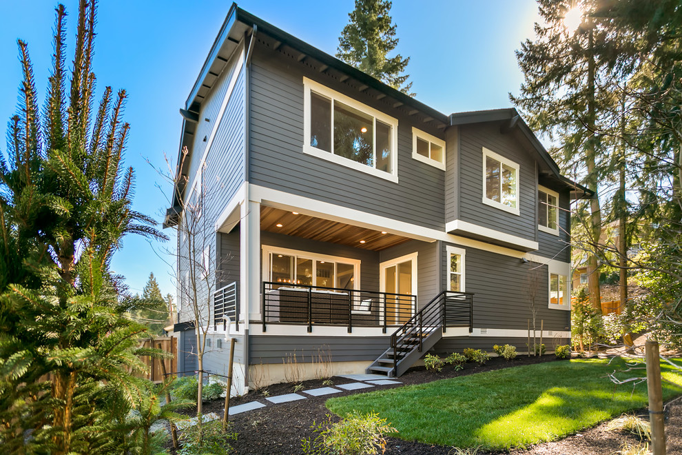 Greater Seattle Area | The Capri Rear Exterior - Arts & Crafts - House ...