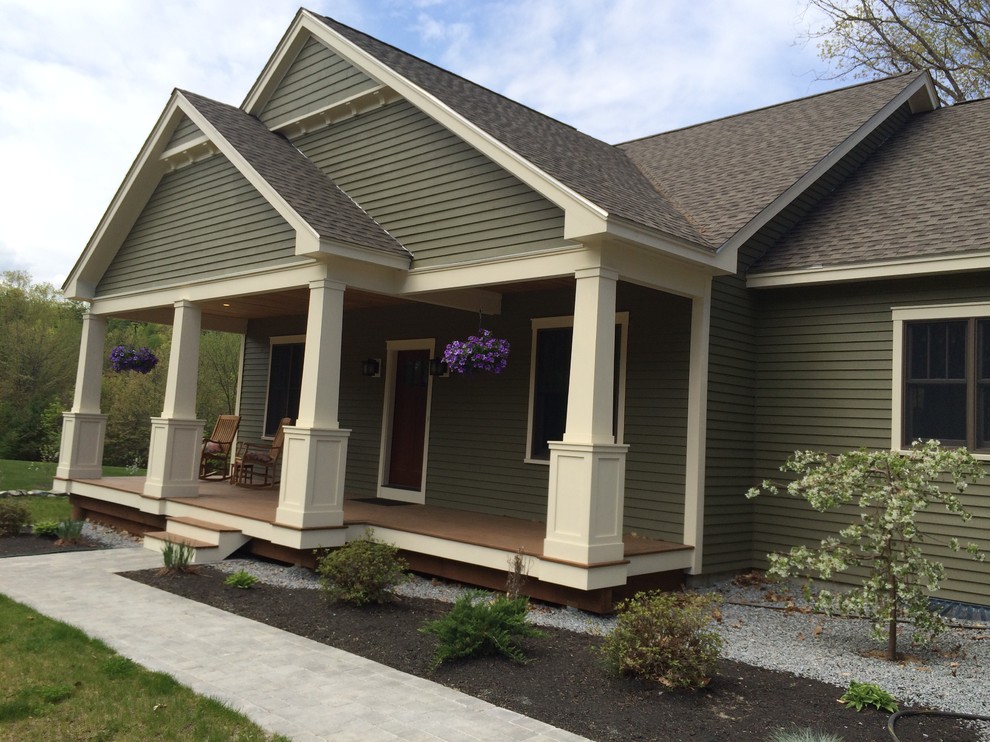 Green Craftsman Exterior - Craftsman - Exterior - Boston - by Beaux ...