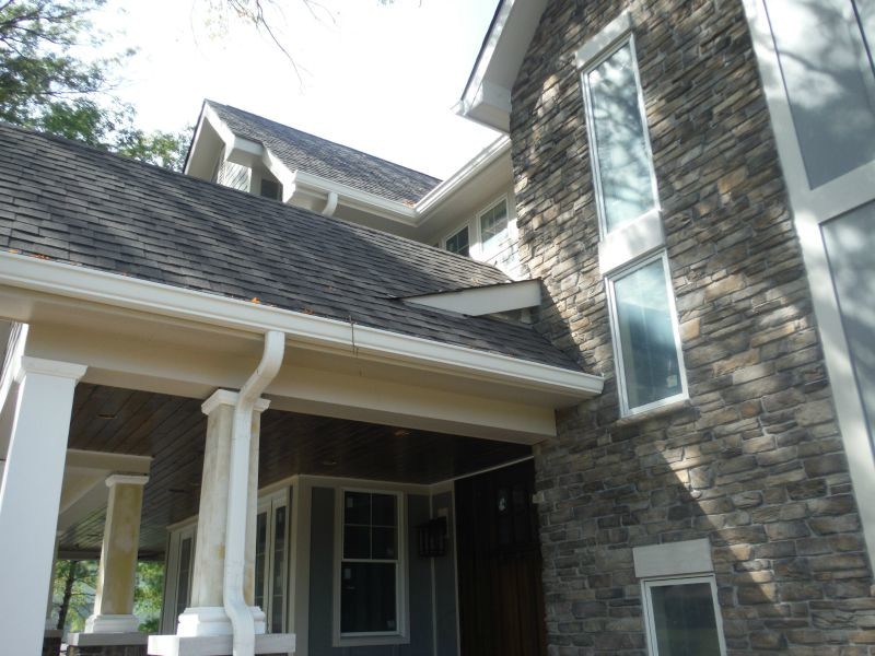 Grey Slate Hardie Shingle + Board & Batten Siding | Creve Coeur, MO ...