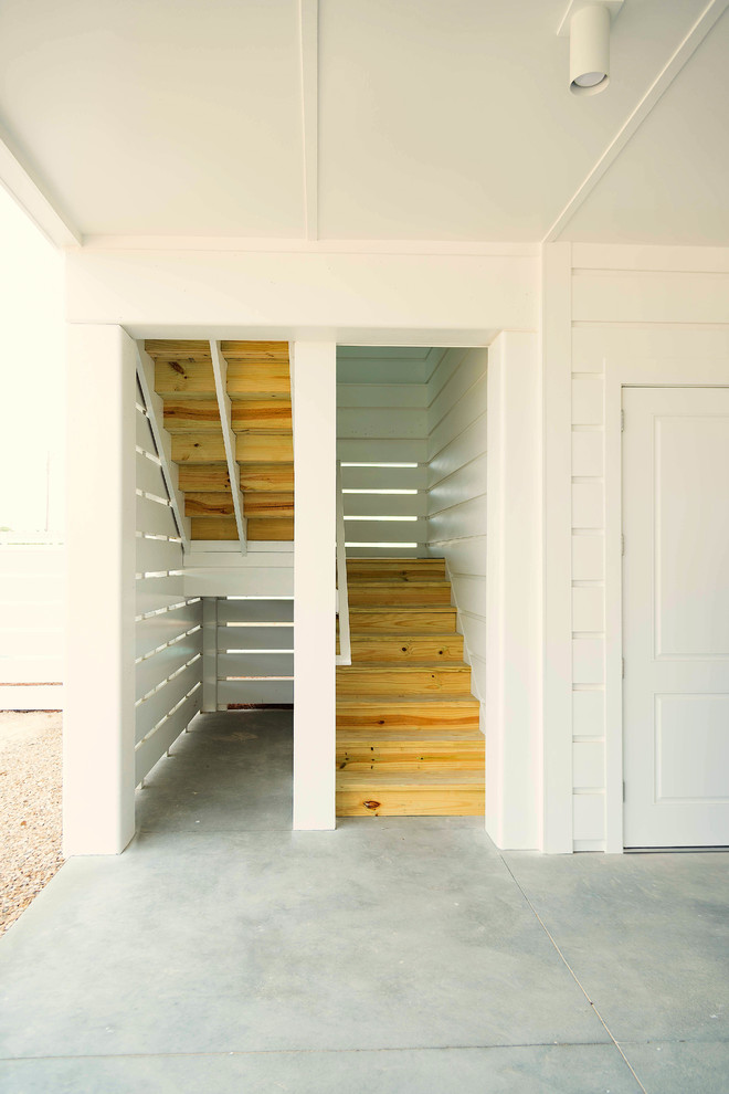 Ground Level Stair Entrance - Beach Style - Exterior - Miami - by Green ...