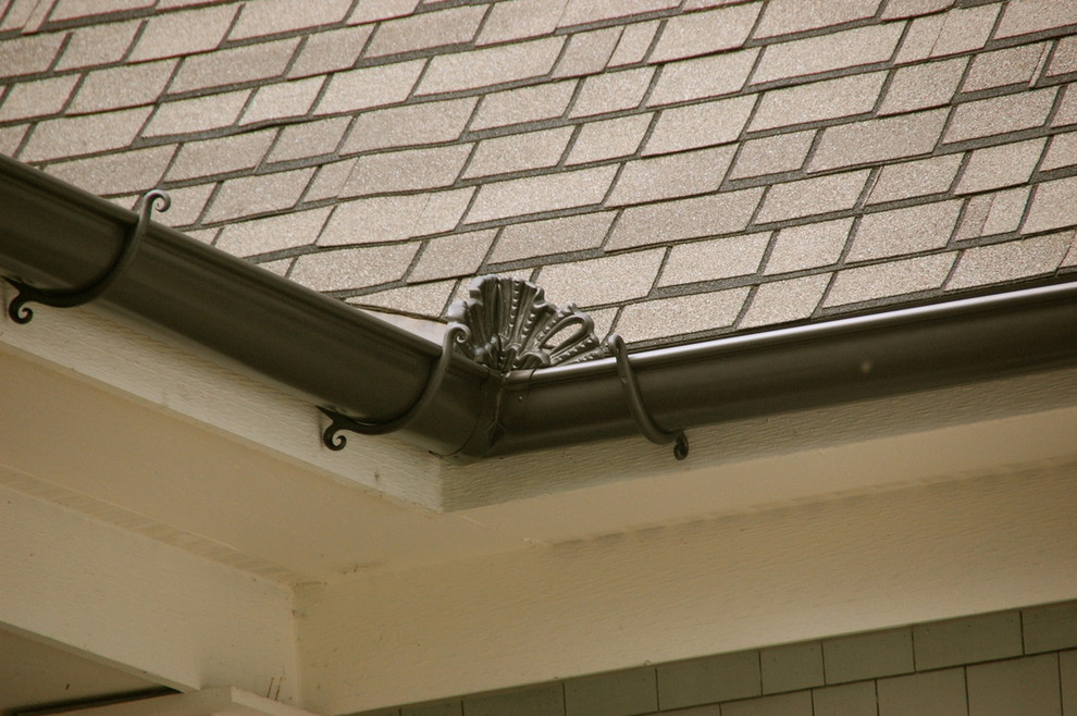 Half Round Aluminum Gutter with Decorative Cast Valley Diverter and our ...