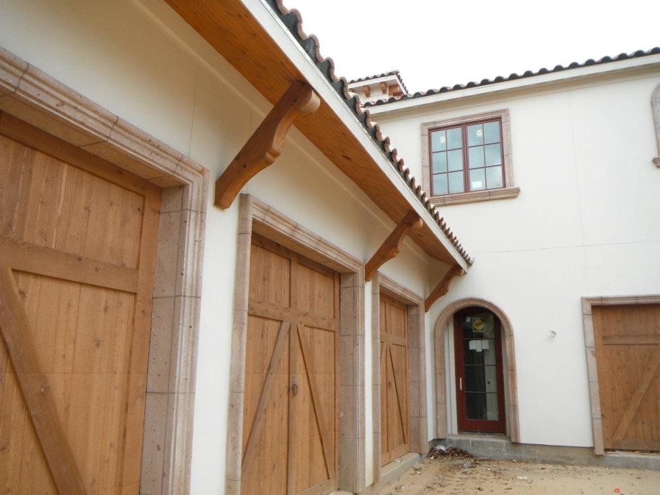 Hand carved Natural Stone Cantera - Traditional - Exterior - Houston ...