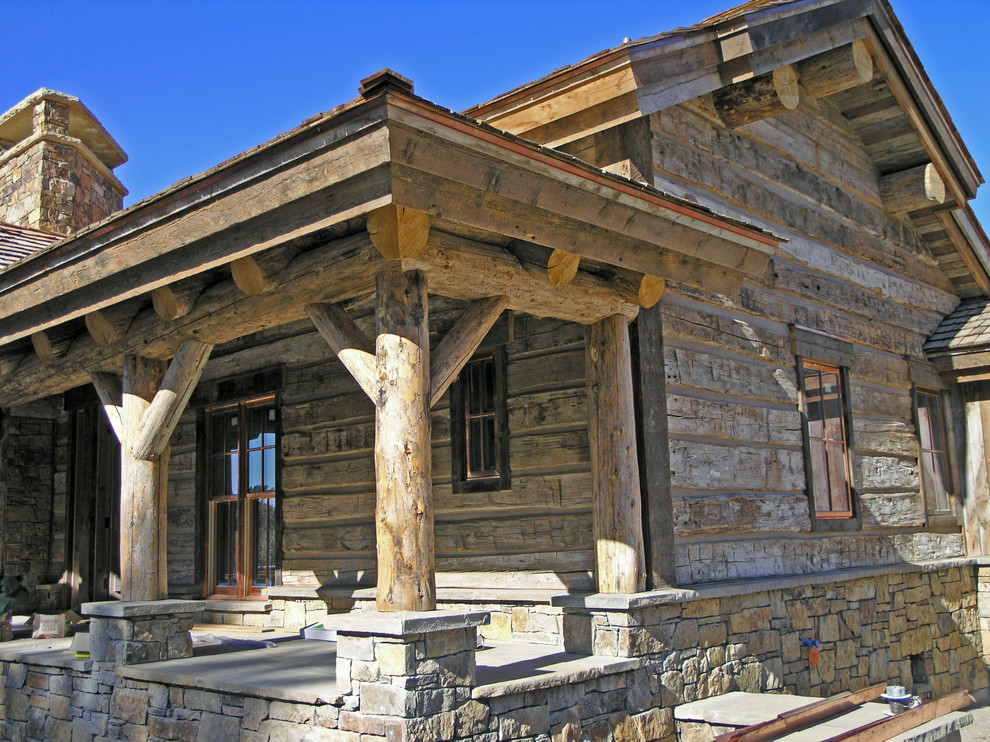 Hand-Hewn skin siding - Rustic - Exterior - Salt Lake City - by ...