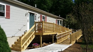 Handicap Ramp with RDI ADA Railings - Traditional - Exterior - Boston ...