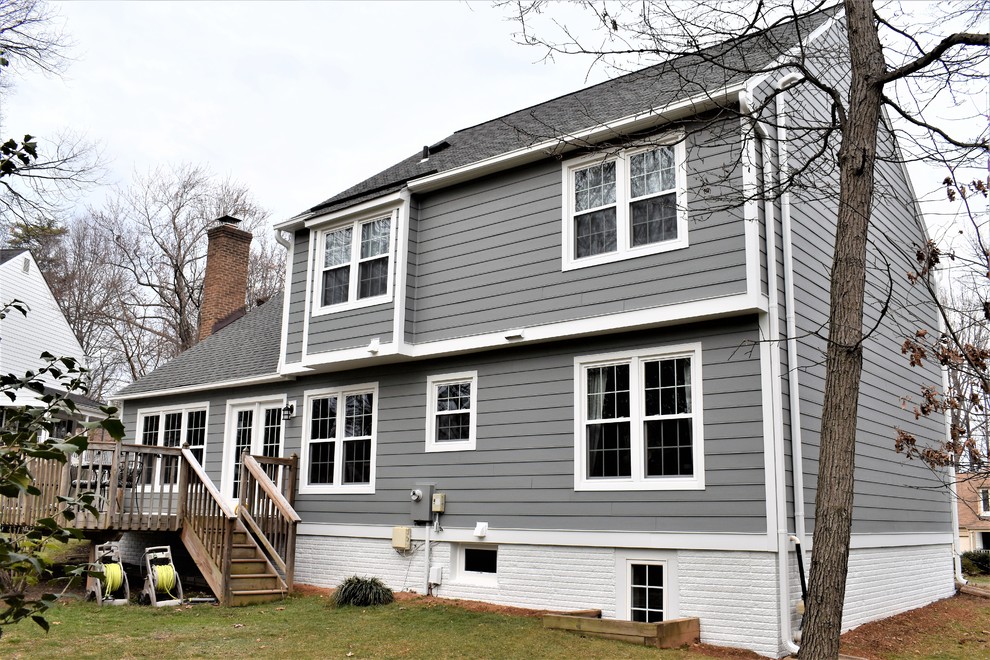 HardiePlank Beaded Siding | Gray Slate | Reston, VA 20194 - Traditional ...