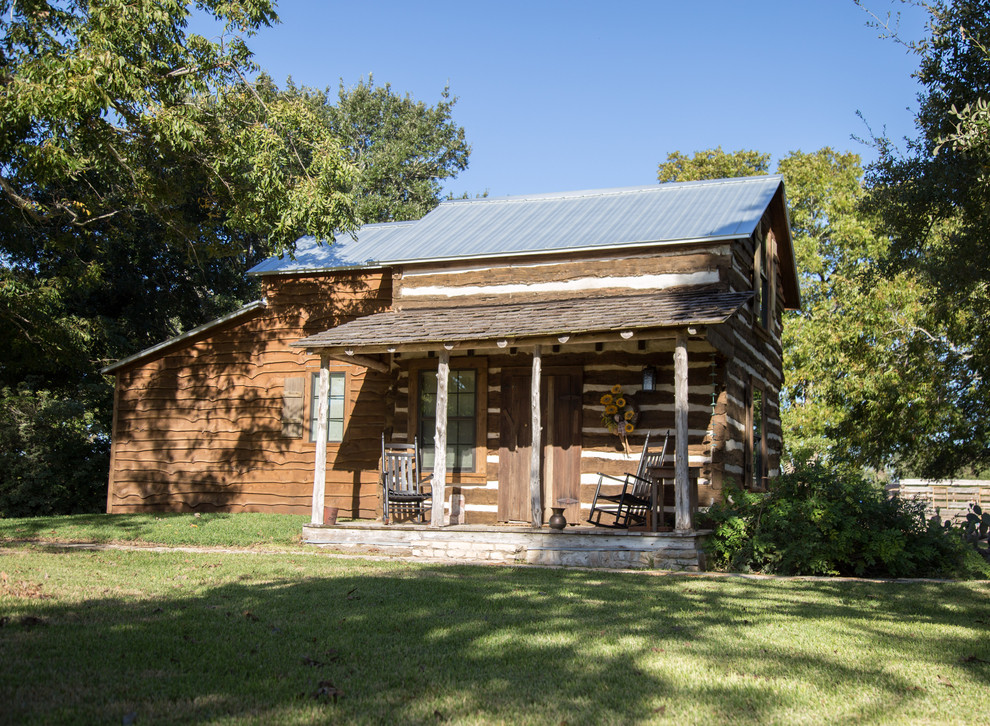 Hartfield - Log Cabin - Rustic - Exterior - Austin - by Round Top Home ...