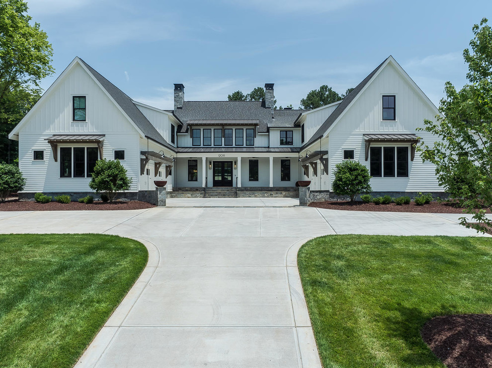 Hasentree Farmhouse - Modern - Exterior - Raleigh - by Frazier Home ...
