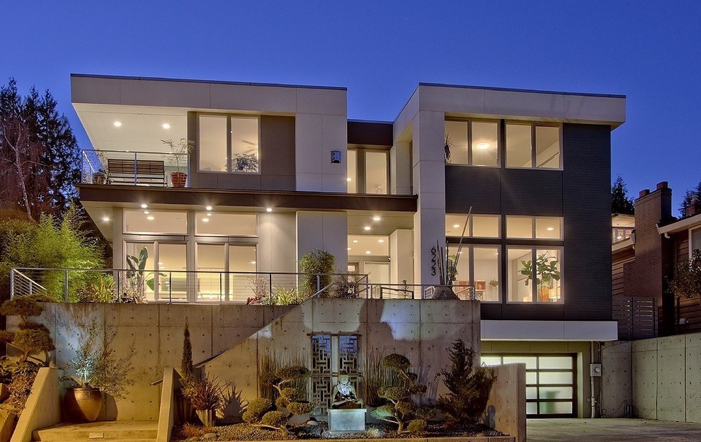 Hawthorne Hills Modern Home - Moderno - Fachada - Seattle - de ...