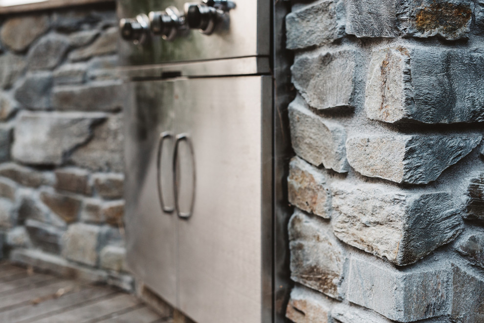 Hawthorne Hills Trellis and BBQ - Transitional - House Exterior ...