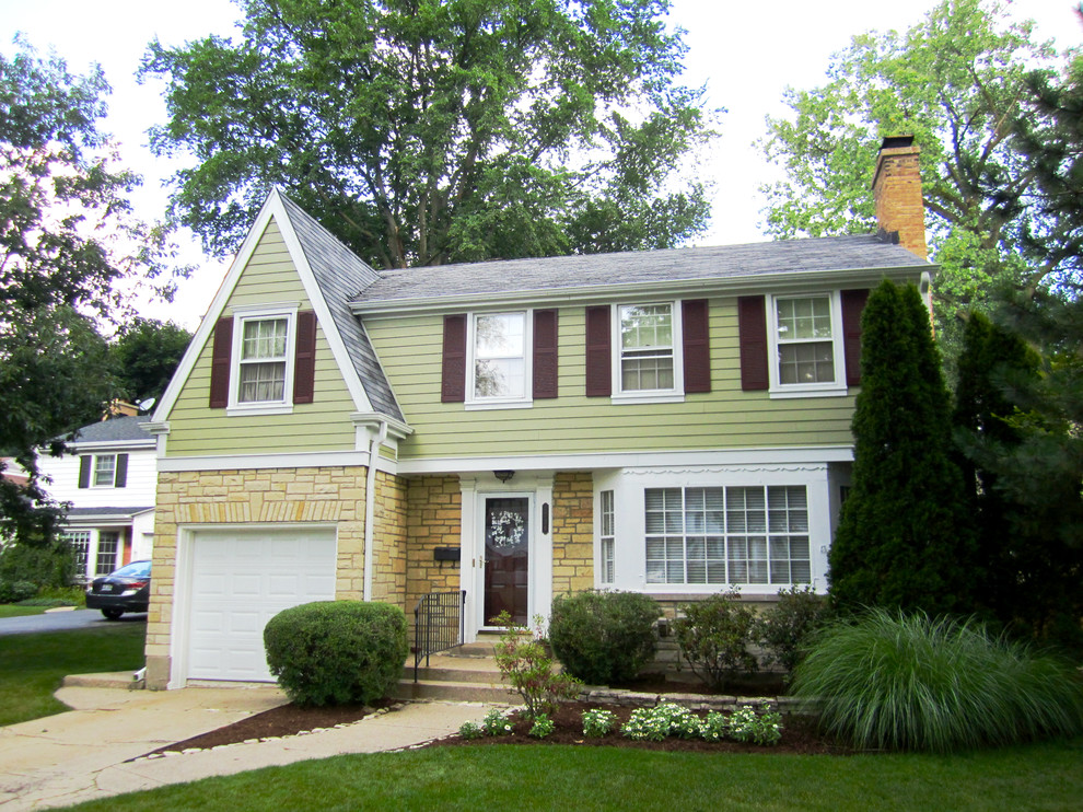 Heathered Moss Exterior, Wilmette, IL James Hardie Siding Remodel ...