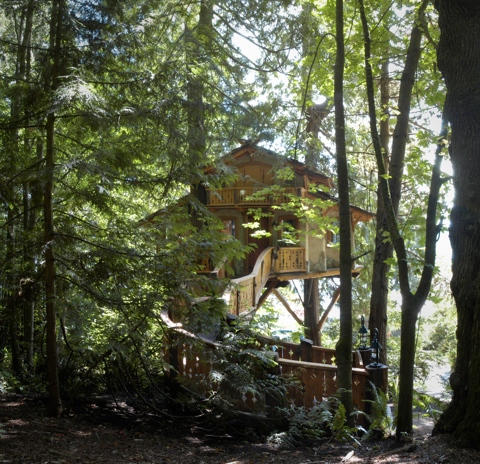 Heidi's Treehouse Chalet - Rustic - Exterior - Seattle | Houzz