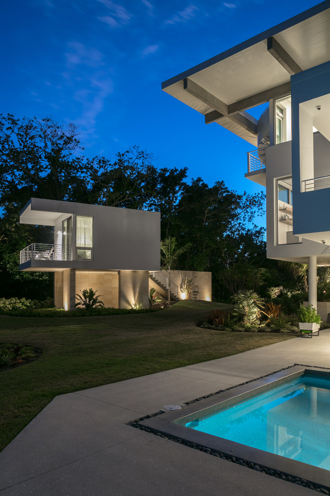 Higel House - Contemporary - Exterior - Tampa - by Sweet Sparkman ...