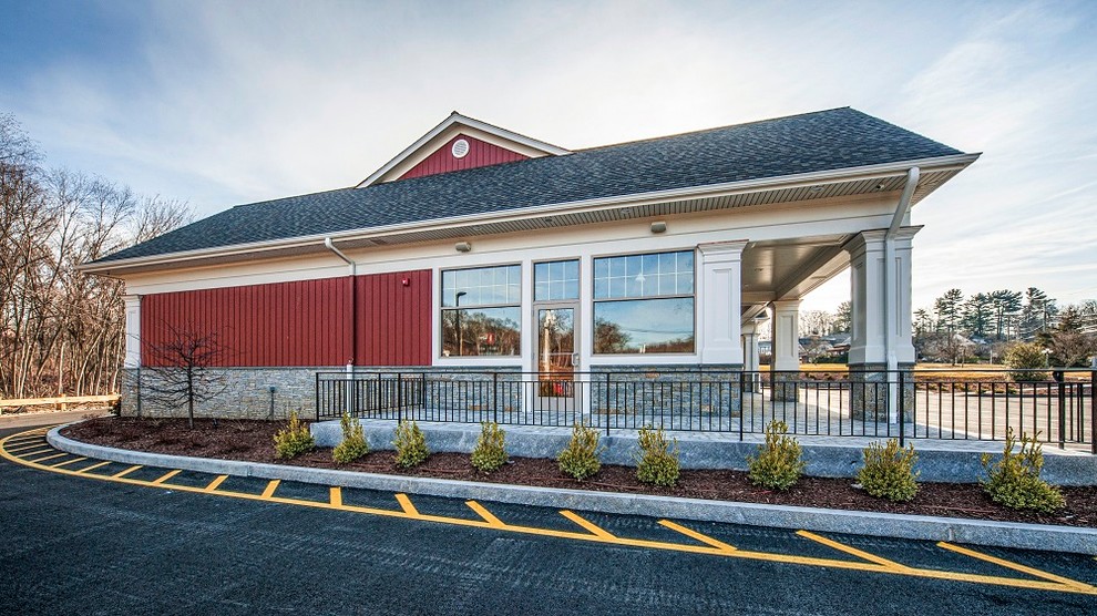 High-End Commercial Space with Board & Batten Siding in Trumball, CT ...