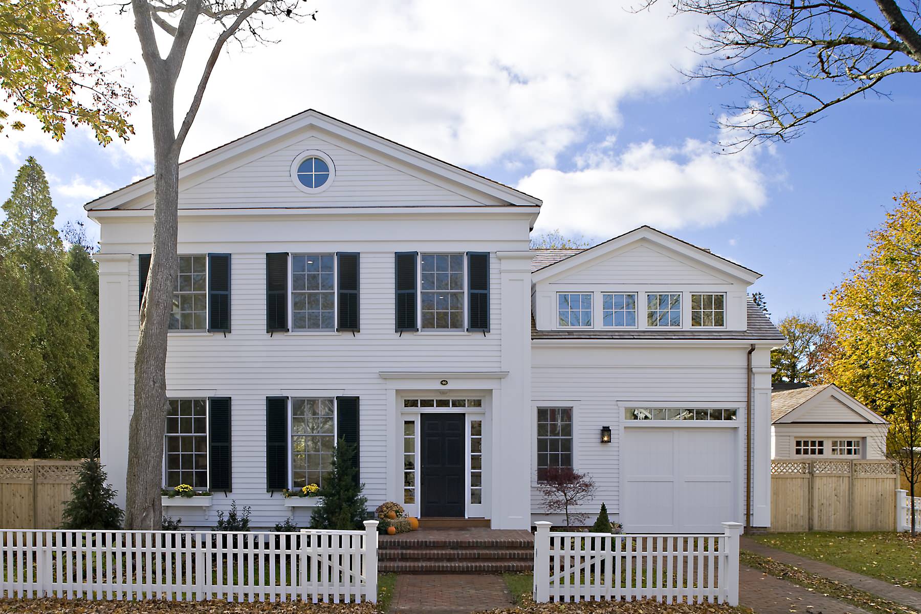 Classic White Clapboard Shows Timeless Charm