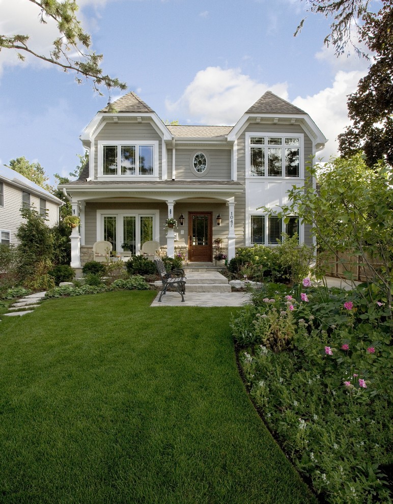 Highland Park 2 Story House Addition - Traditional - Exterior - Chicago ...