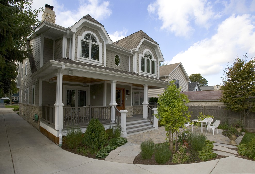 Highland Park 2 Story House Addition - Traditional - Exterior - Chicago ...