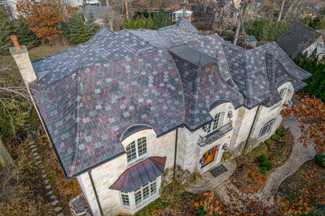 Highland Park, IL BRAVA Roof Tile - Old World Slate - Midcentury ...