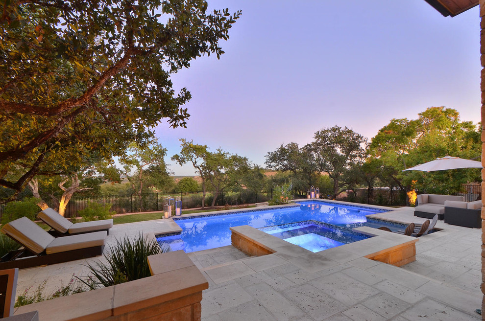 Hill Country Contemporary @ Golf Course Resort - Contemporary - Pool ...