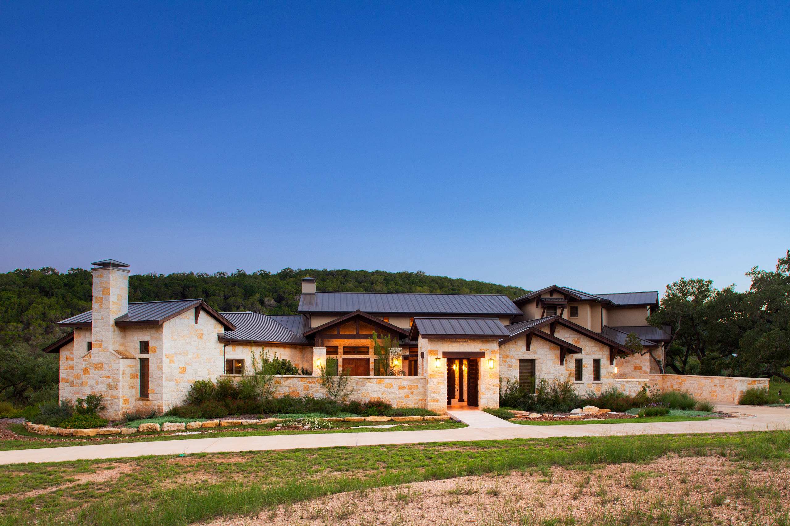 Hill Country Style Home Exterior Comfort Home Designed To Preserve