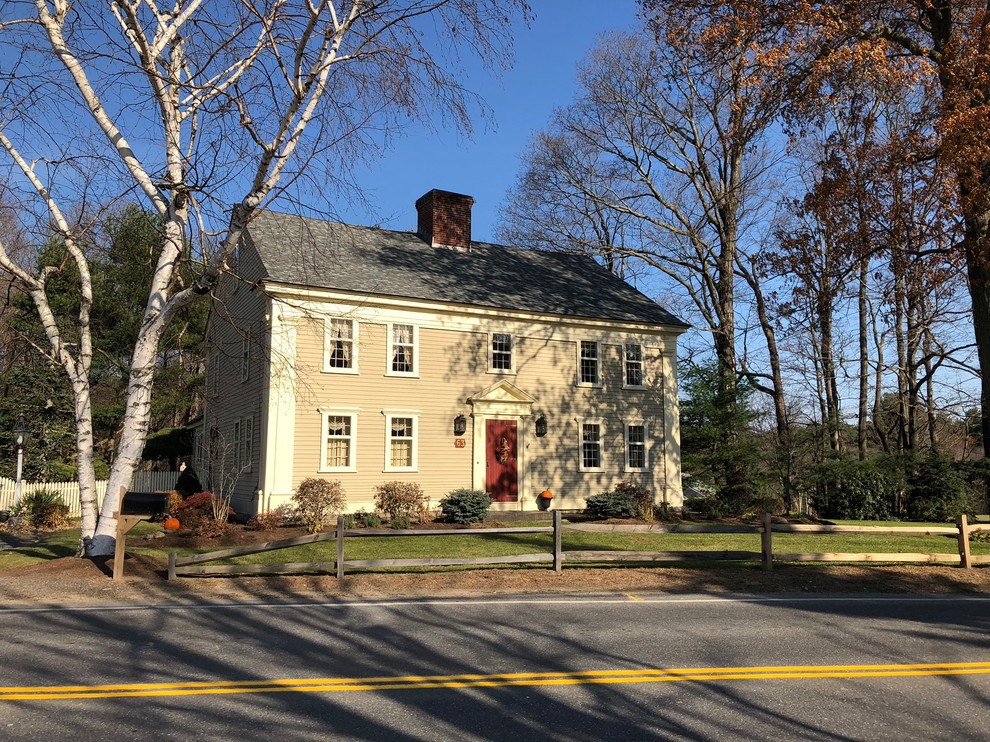 Historic Colonial Roof Restoration - Traditional - House Exterior ...