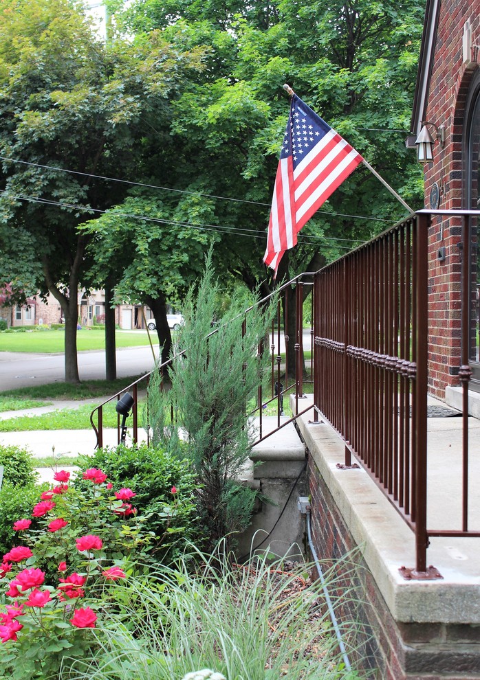Historic Front Porch with New Railing - Arts & Crafts - House Exterior ...