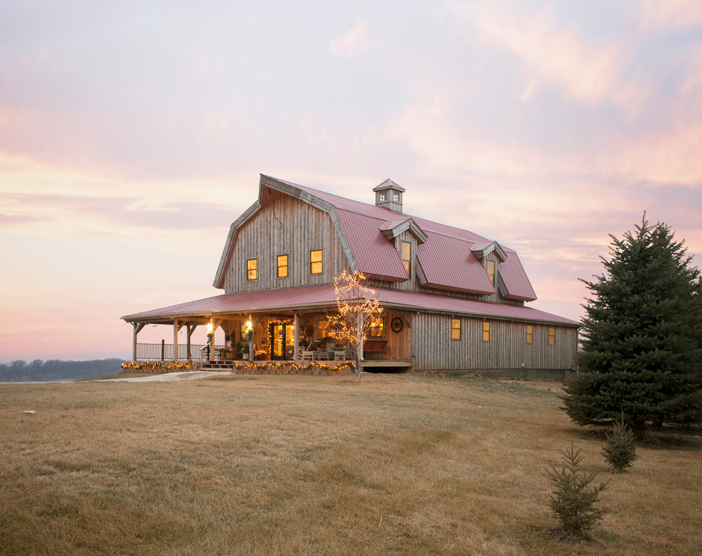 Holiday Gambrel Barn Home - Farmhouse - Exterior - Other - by Sand ...
