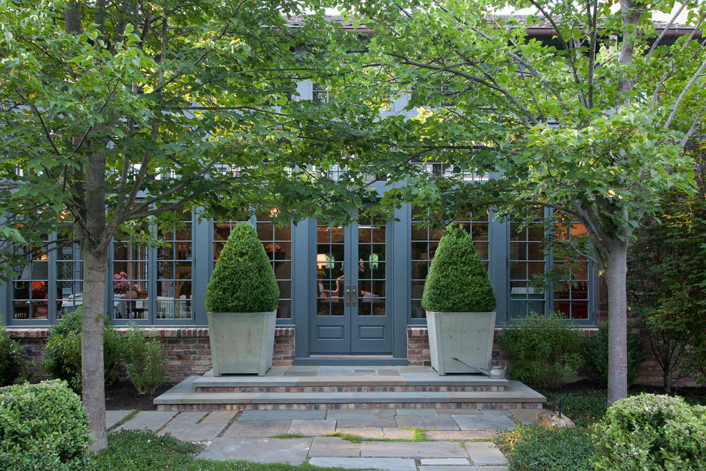 Back Patio With Planters - Transitional - Exterior - Salt Lake City ...