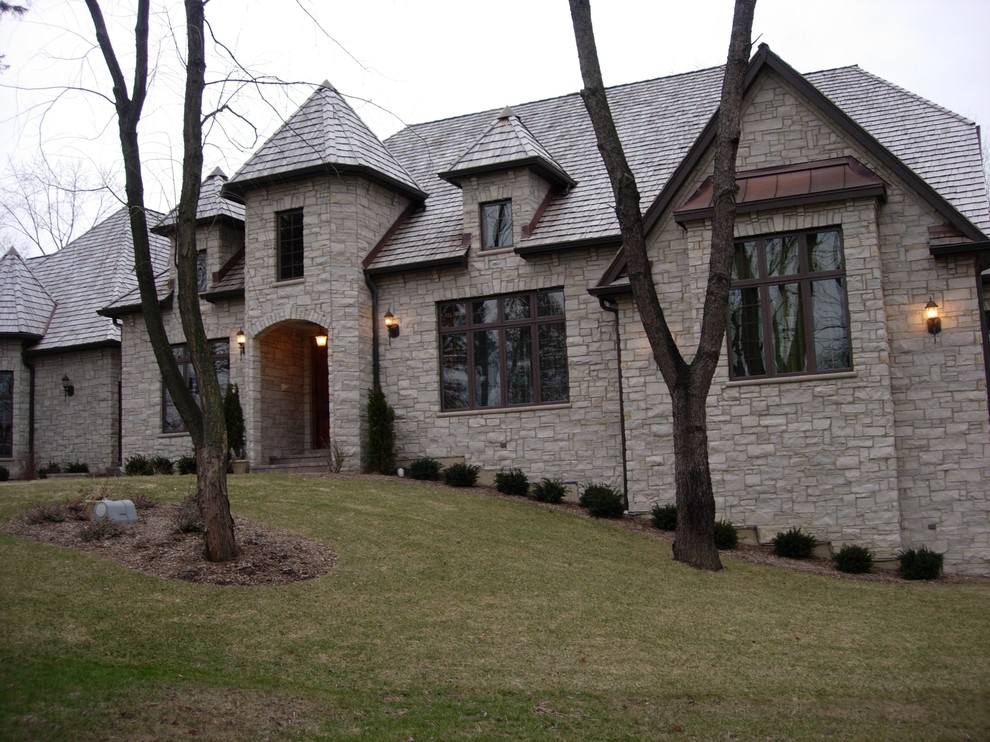 Home Exteriors with Nature Stone - Traditional - Exterior - Chicago ...