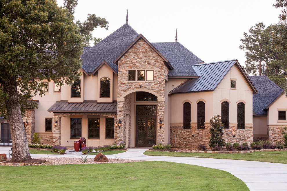 Home of a Lifetime - Front Exterior - Traditional - Exterior - Houston ...