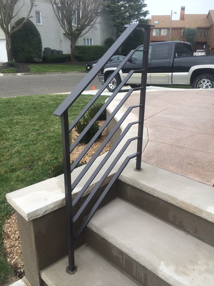 Horizontal Iron railings - Contemporary - Exterior - Philadelphia - by ...
