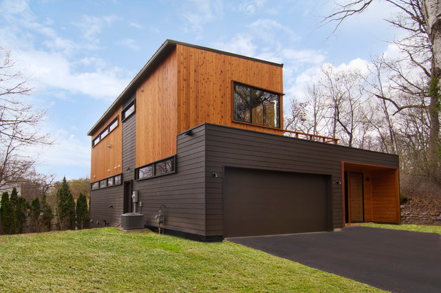 Horn New Home (Tear Down and Re-Build) - Contemporain - Façade ...