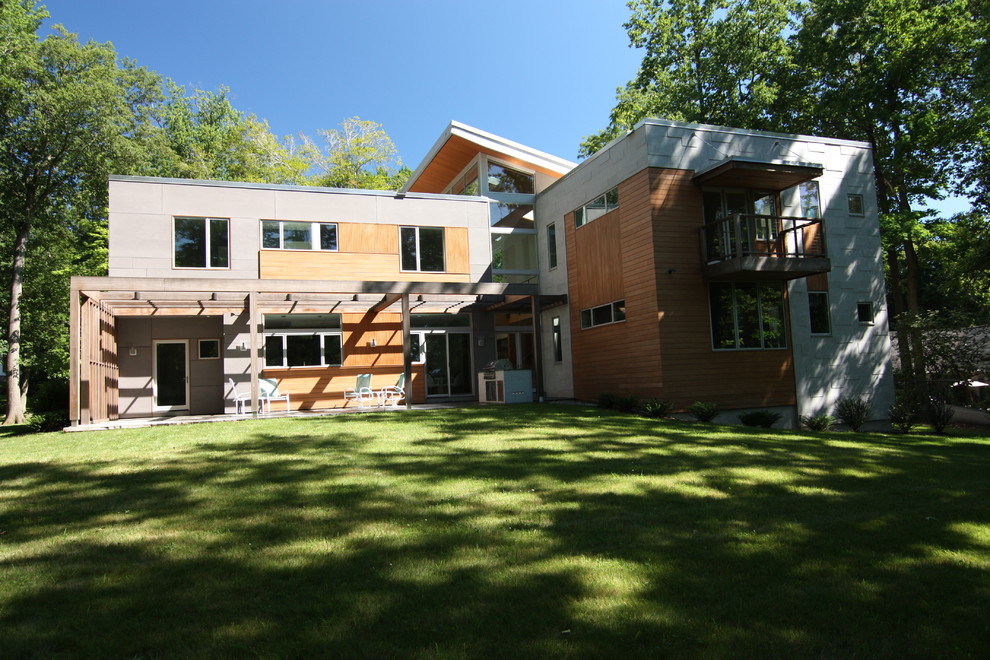House on Morrow Road - exterior rear view - Contemporary - Exterior ...