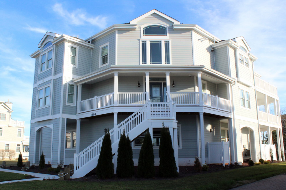 House Plan 13091FL built on the New Jersey shore - Maritim - Häuser ...