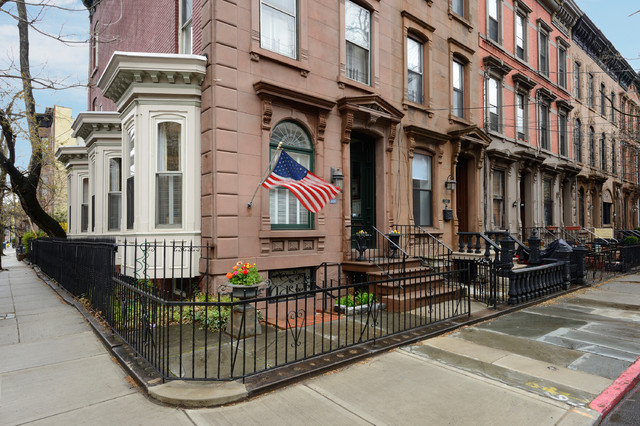 Iconic Corner Brownstone on Uptown Garden Street - Exterior - New York ...