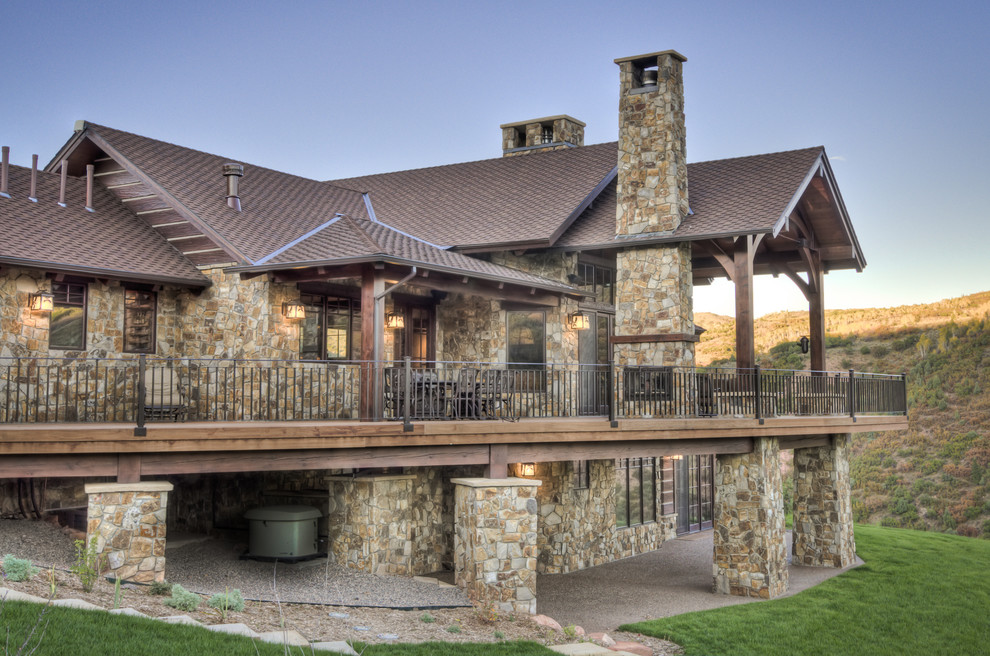 Impressive Stone Mountain Home - Rustic - Exterior - Denver - by ...