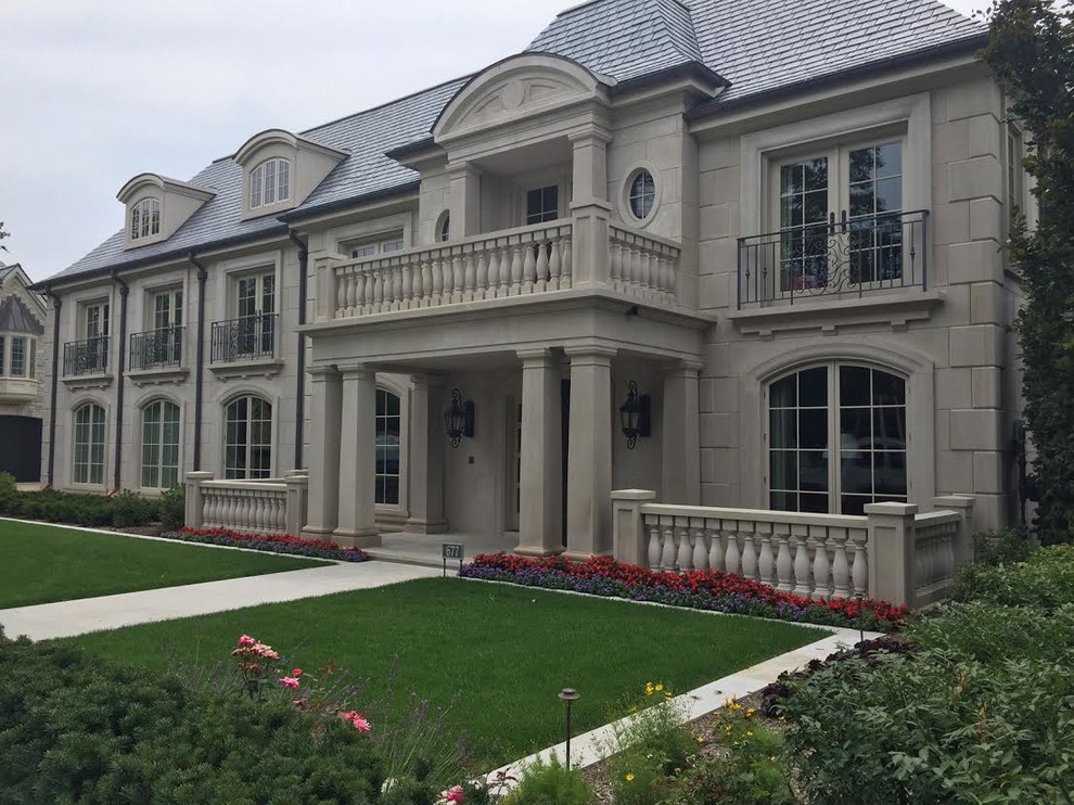 Indiana Liemstone Panels, Limestone Columns - Traditional - Exterior ...