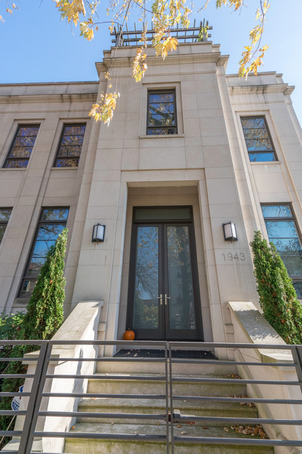 Indiana Limestone Entrance - Modern - House Exterior - Chicago - by Tri ...