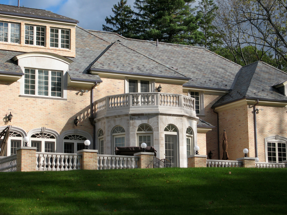 Indiana Limestone Facade, Bedford, Ct - Traditional - Exterior - New ...
