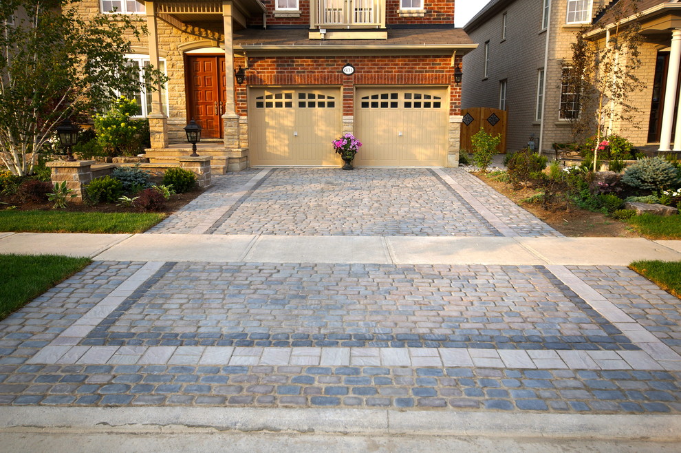 Interlocking Stonework, Veranda and Flagstone - Traditional - Exterior ...