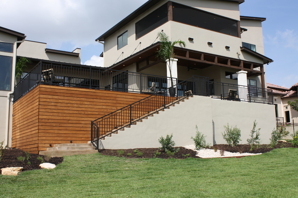 Iron Fencing and Stair Railing - Contemporary - Exterior - Austin - by ...