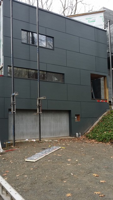 Iron Grey HardiePanel w/ Fry Reglet Aluminum Trim - Contemporain ...