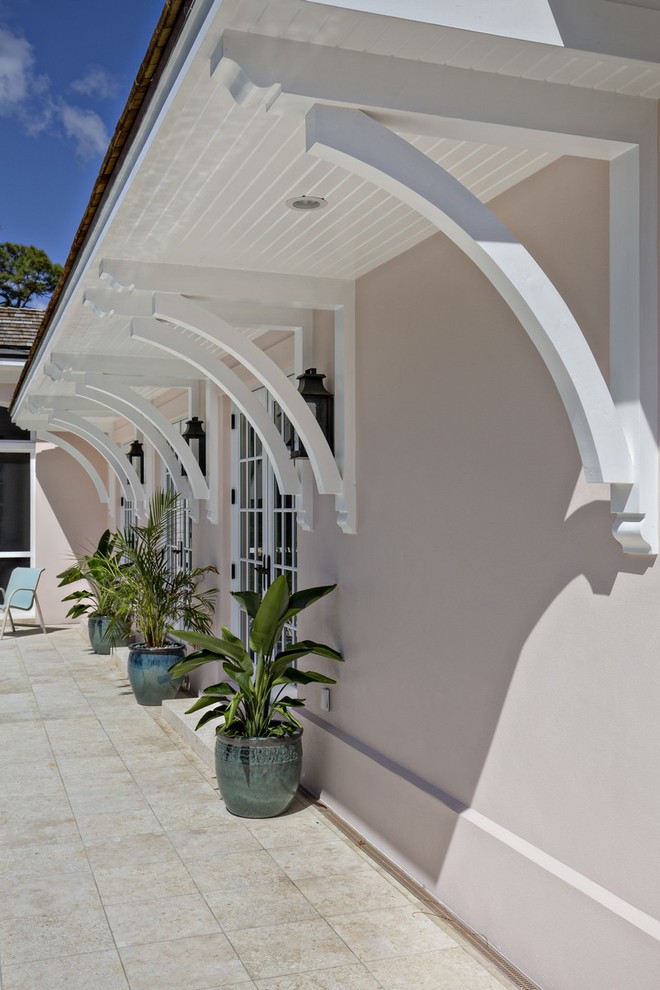 Island Style Courtyard - Traditional - Exterior - Miami - by Village ...
