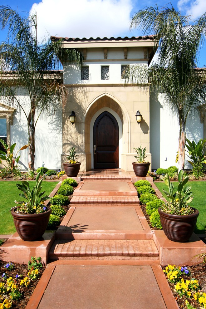 Italian Courtyard Villa - Mediterranean - Exterior - Other - by Sweaney ...