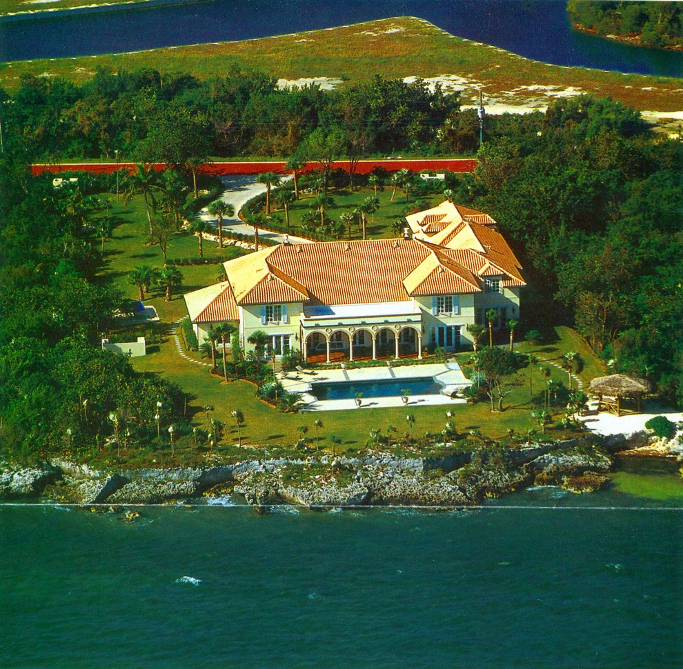 Italian Mediterranean Villa on Grand Cayman Islands - Exterior - Dallas ...