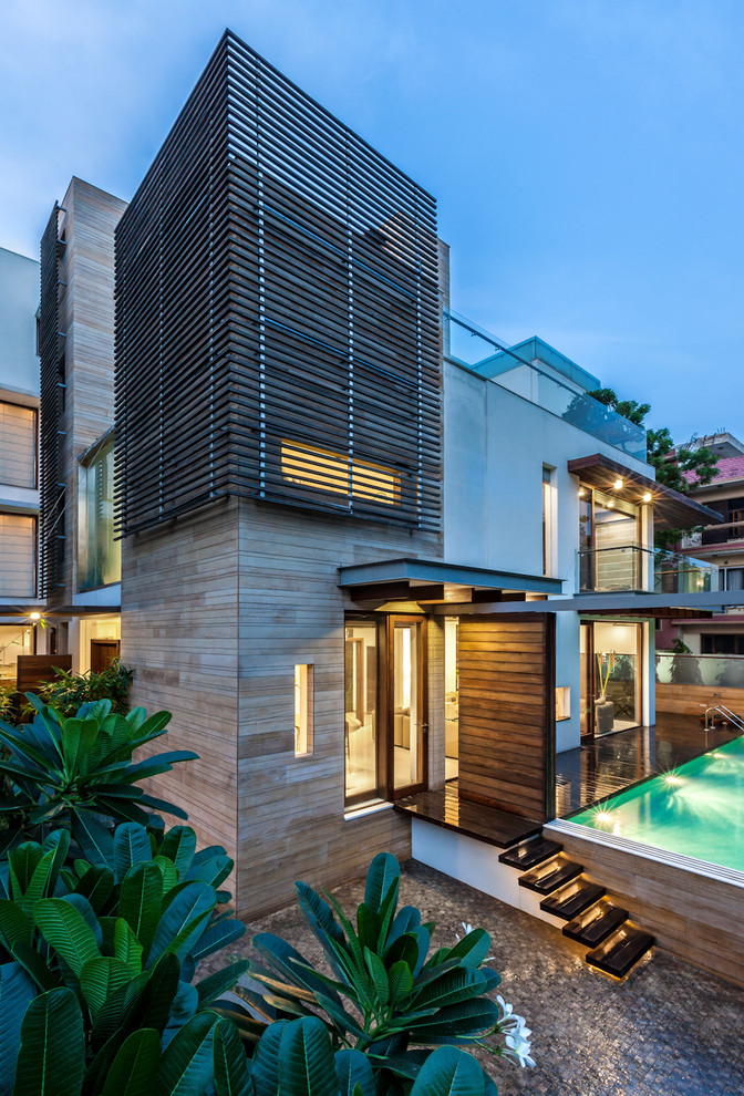 J Residence - Contemporary - Exterior - Delhi - by Kumar Moorthy ...
