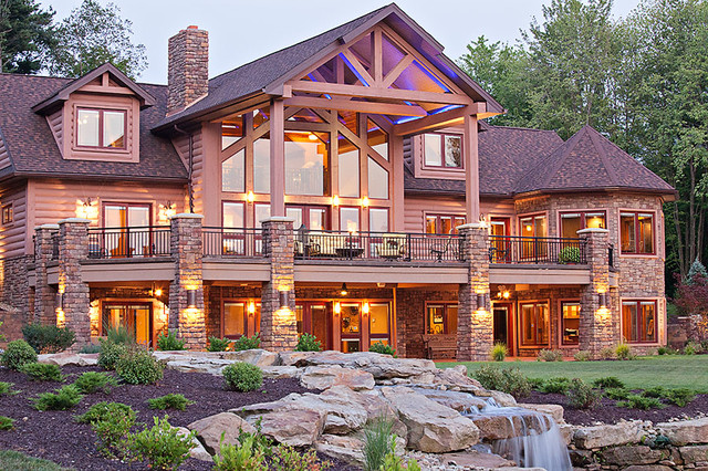 Wisconsin Log Homes Secluded Luxury Log Home In Wisconsin Wilderness