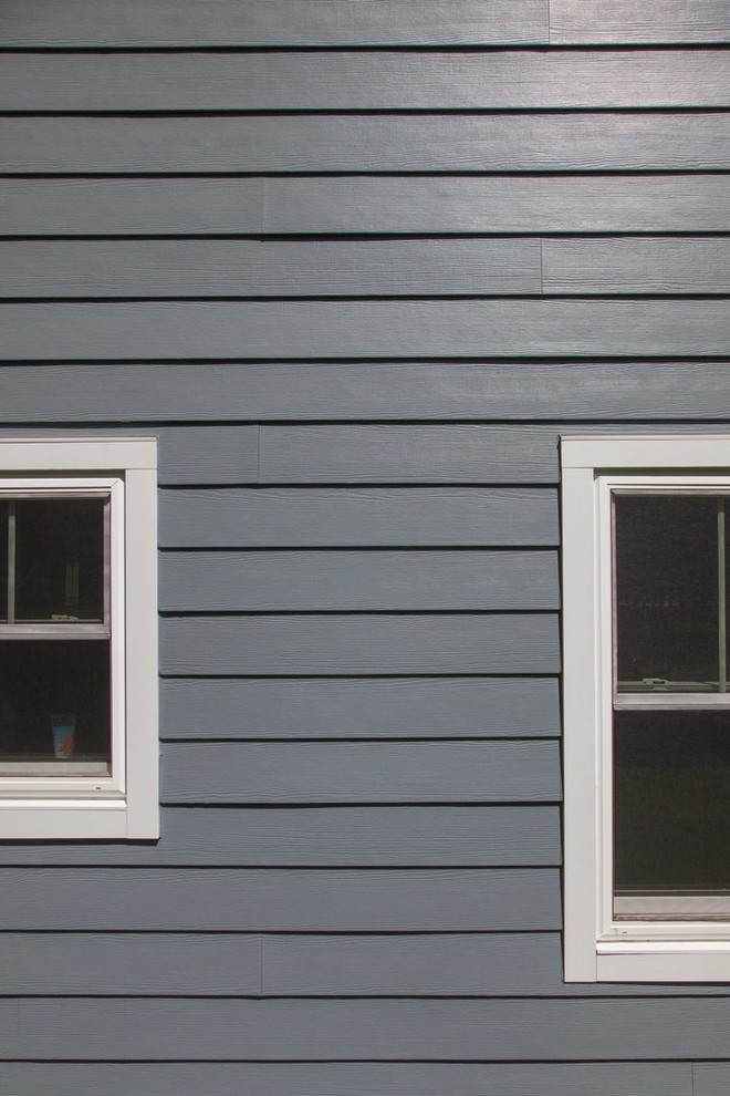 James Hardie Boothbay Blue Exterior Fiber Cement Siding - Traditional ...