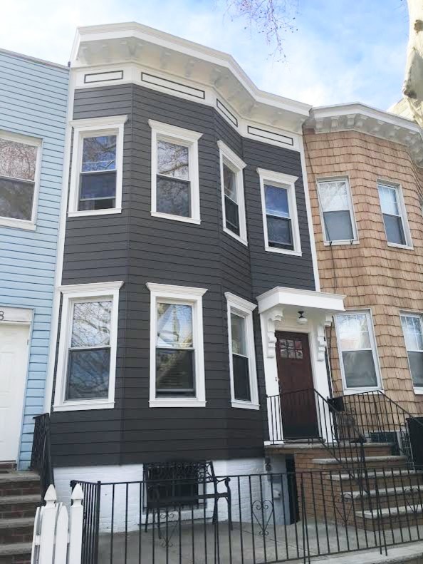 James Hardie Siding with Custom Portico & Custom Cornice- Brooklyn, NY ...