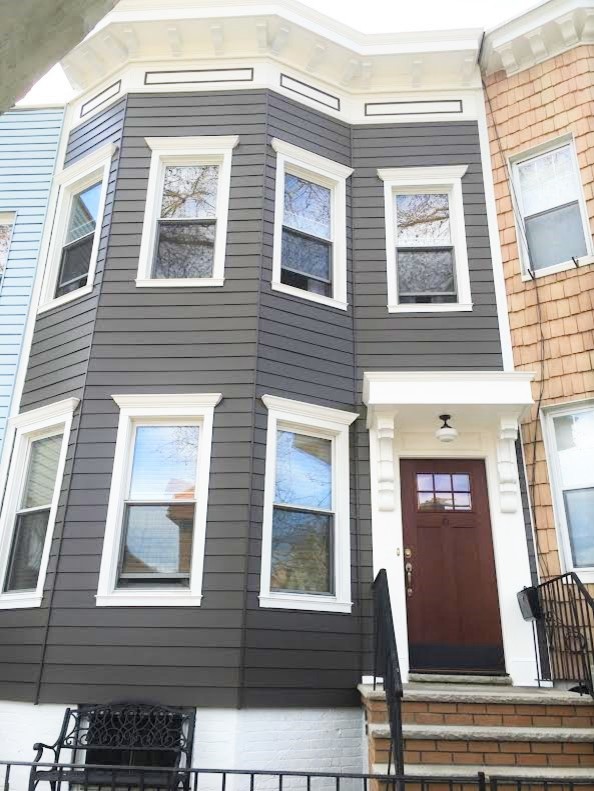 James Hardie Siding with Custom Portico & Custom Cornice- Brooklyn, NY ...
